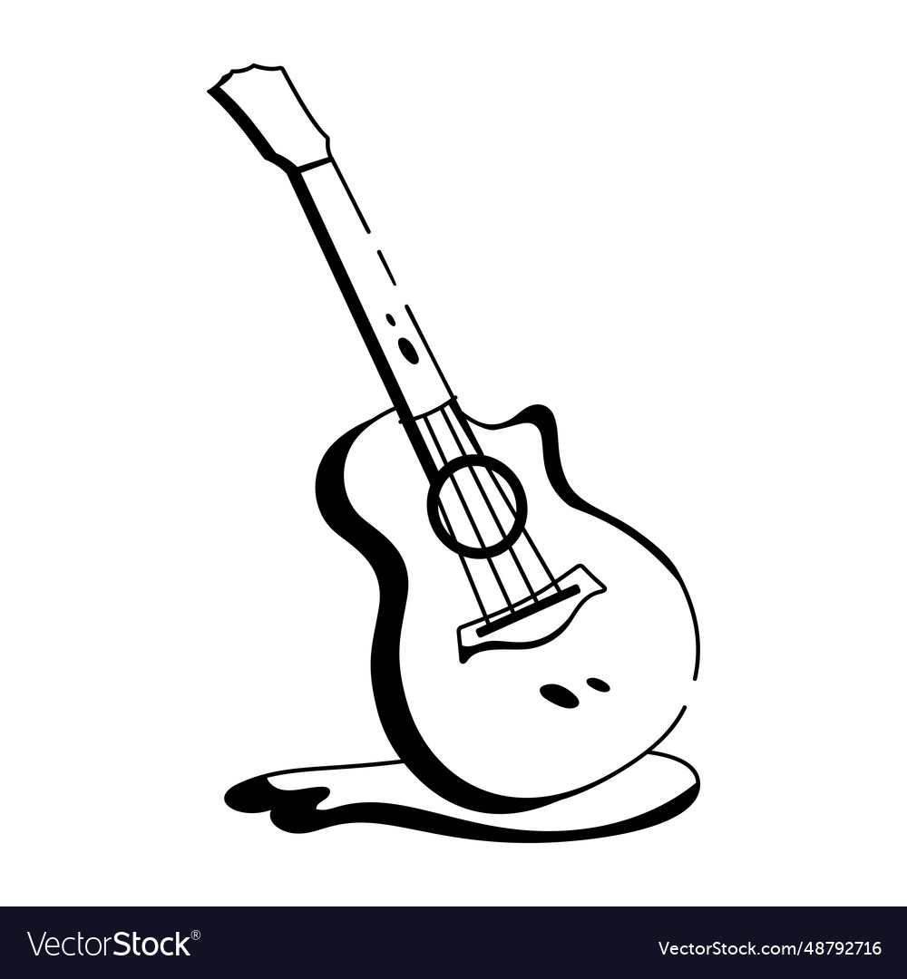 Guitar Royalty Free Vector Image - VectorStock Guitar Royalty Free Vector Image - VectorStock