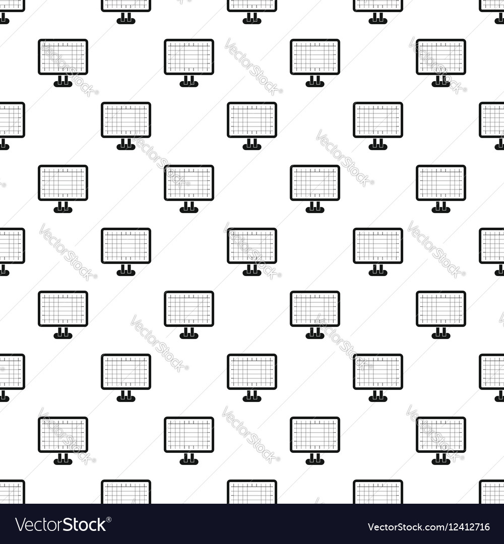 Monitor pattern simple style Royalty Free Vector Image
