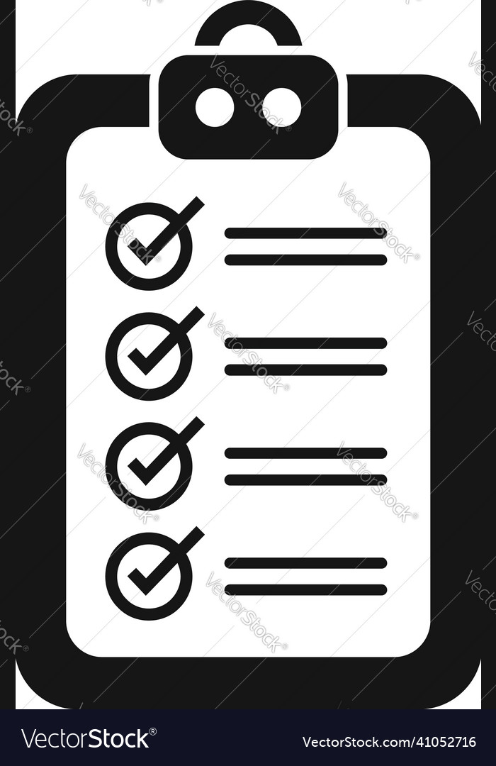 To do list icon simple work artwork Royalty Free Vector