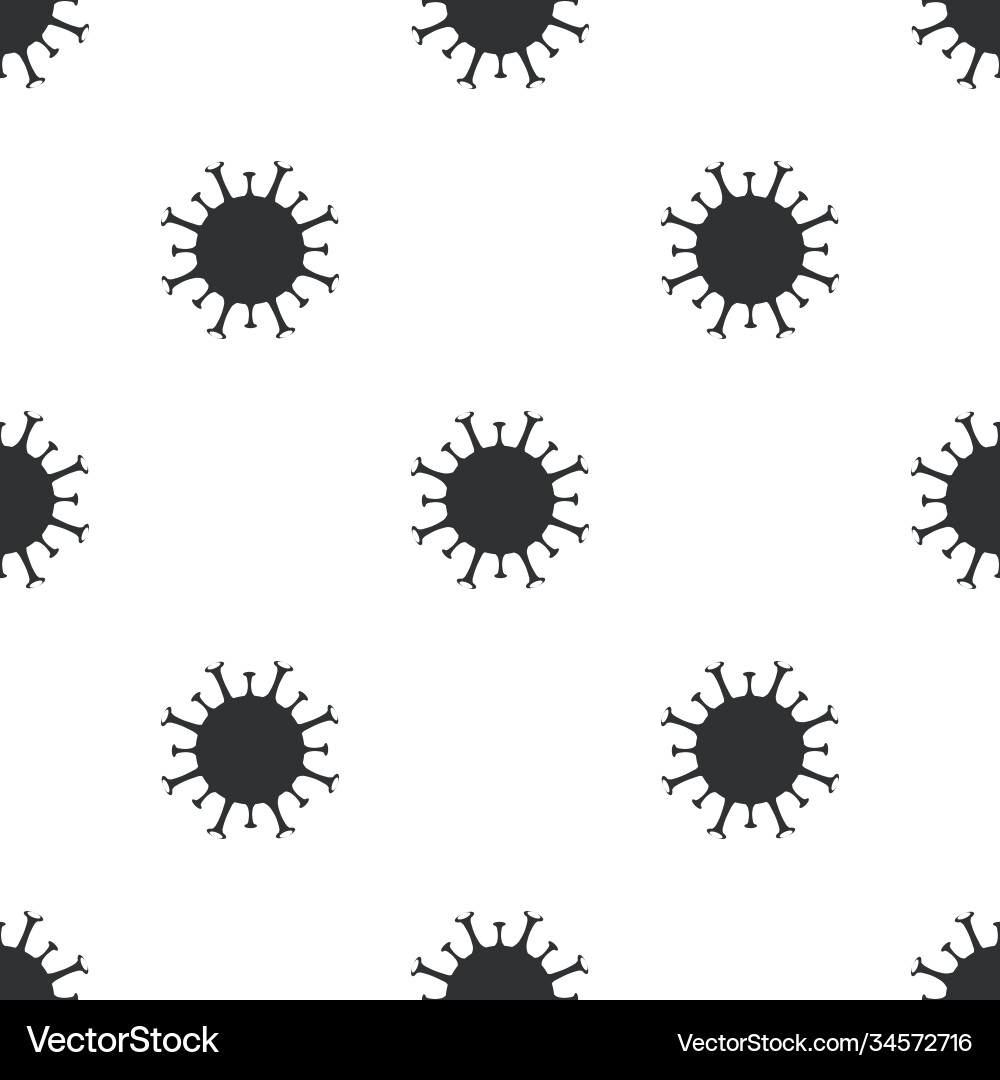 Virus seamless background coronavirus pandemic Vector Image