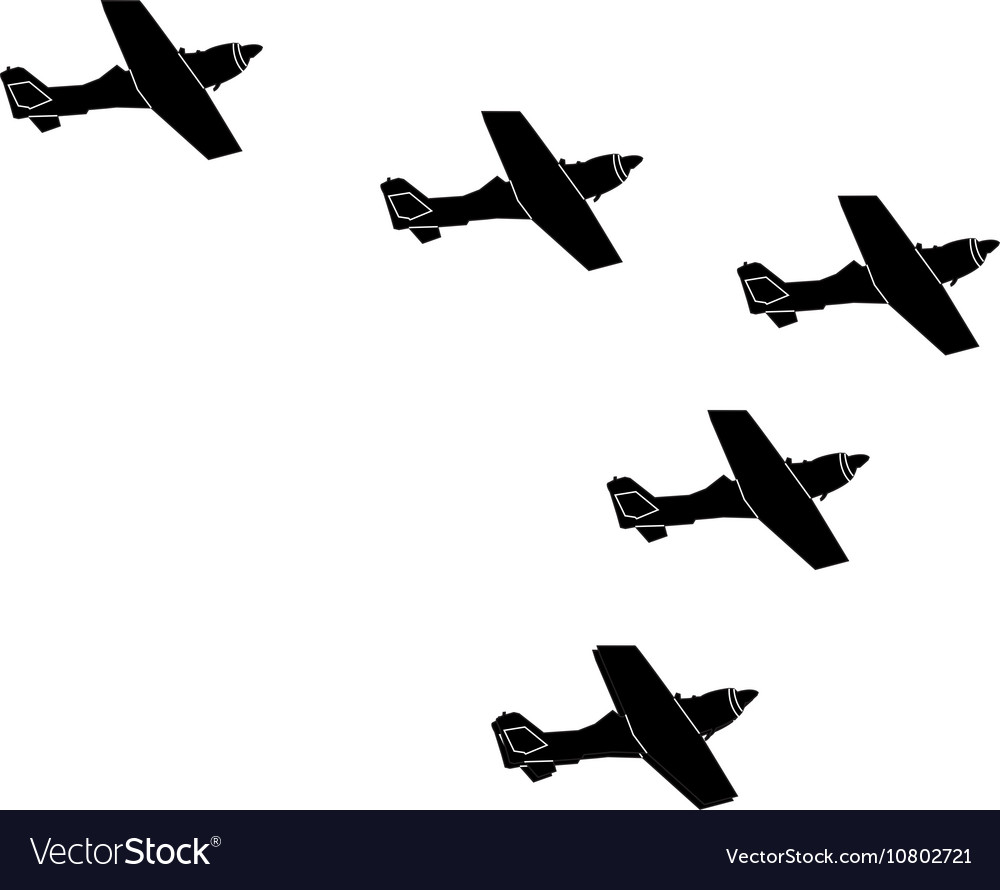 Arrow formation Royalty Free Vector Image - VectorStock