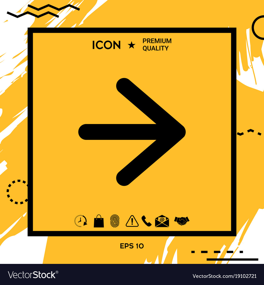 Arrow next icon Royalty Free Vector Image - VectorStock