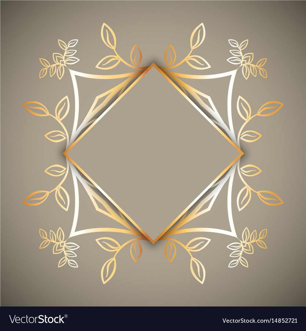 Decorative frame background Royalty Free Vector Image