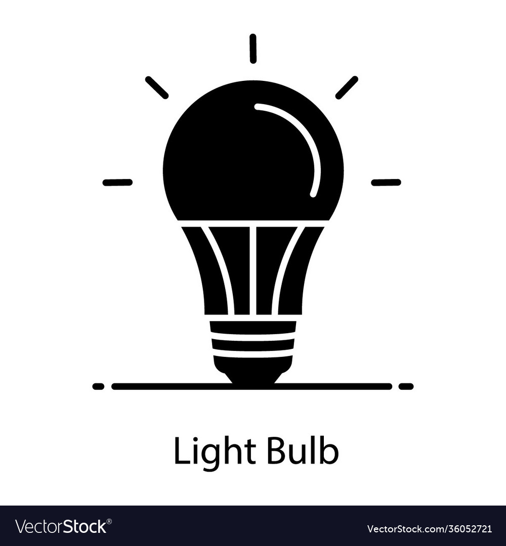 Light bulb Royalty Free Vector Image - VectorStock