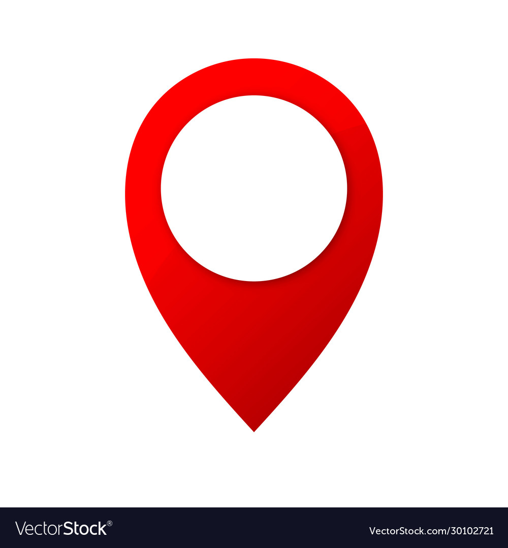Map pointer icon in flat style navigator symbol Vector Image