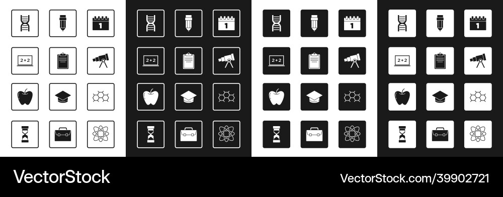 Set calendar first september date clipboard Vector Image