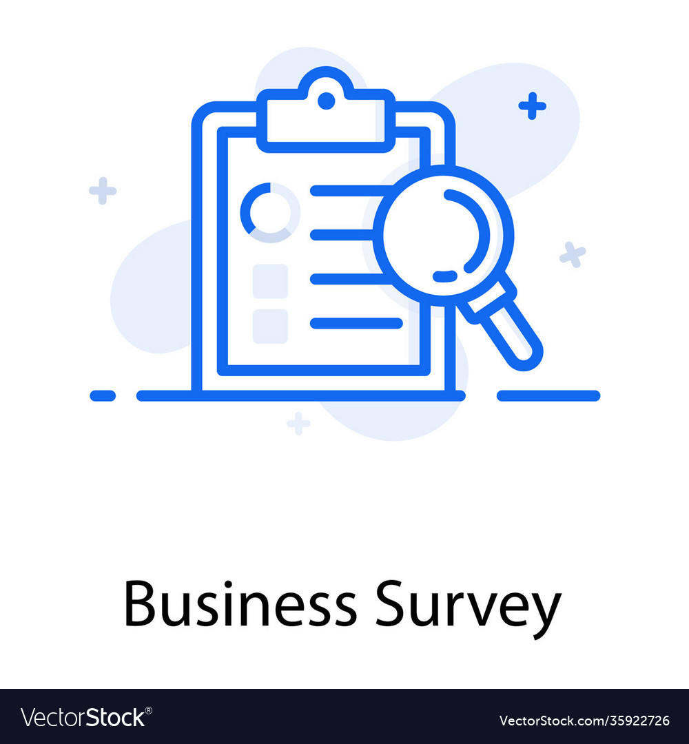 Business survey Royalty Free Vector Image - VectorStock