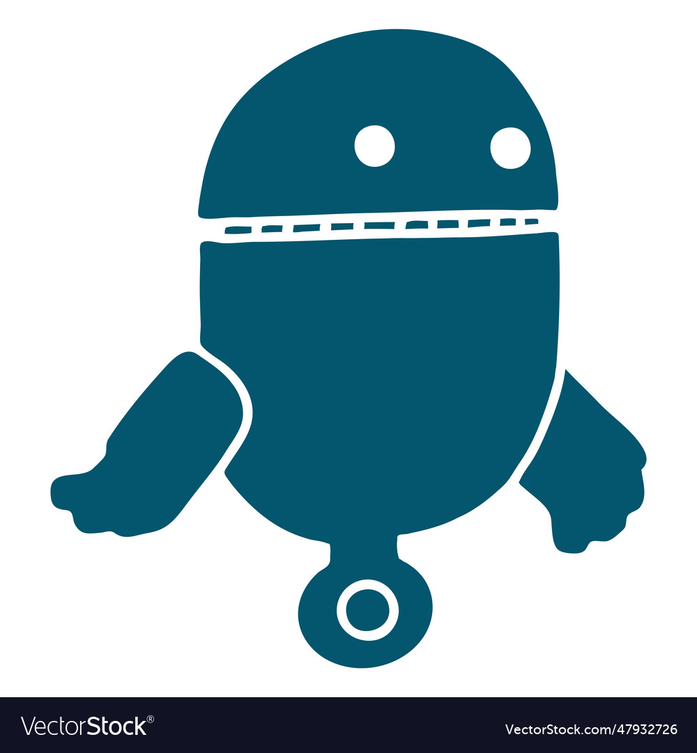 Capsule robot small machine Royalty Free Vector Image