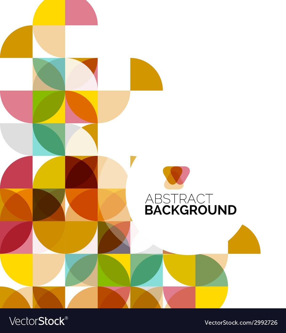 Circle geometric abstract background Royalty Free Vector