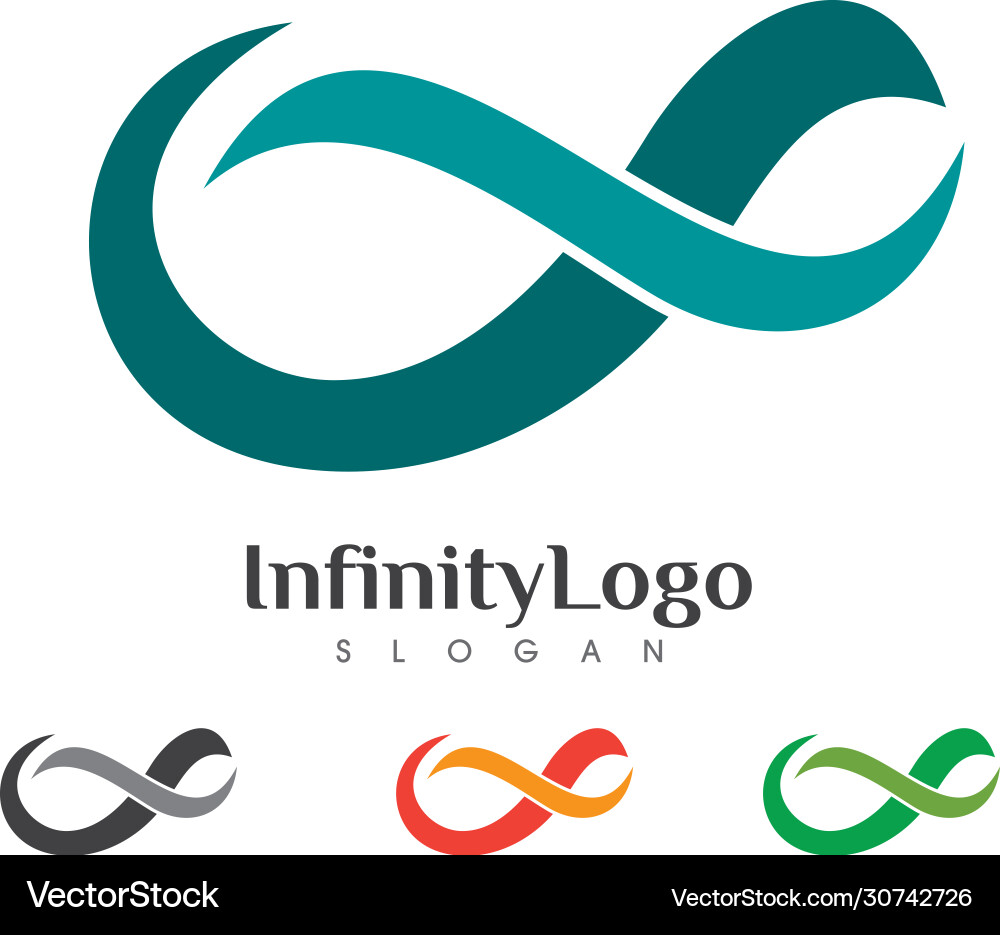 Infinity logo and symbol template icons app Vector Image
