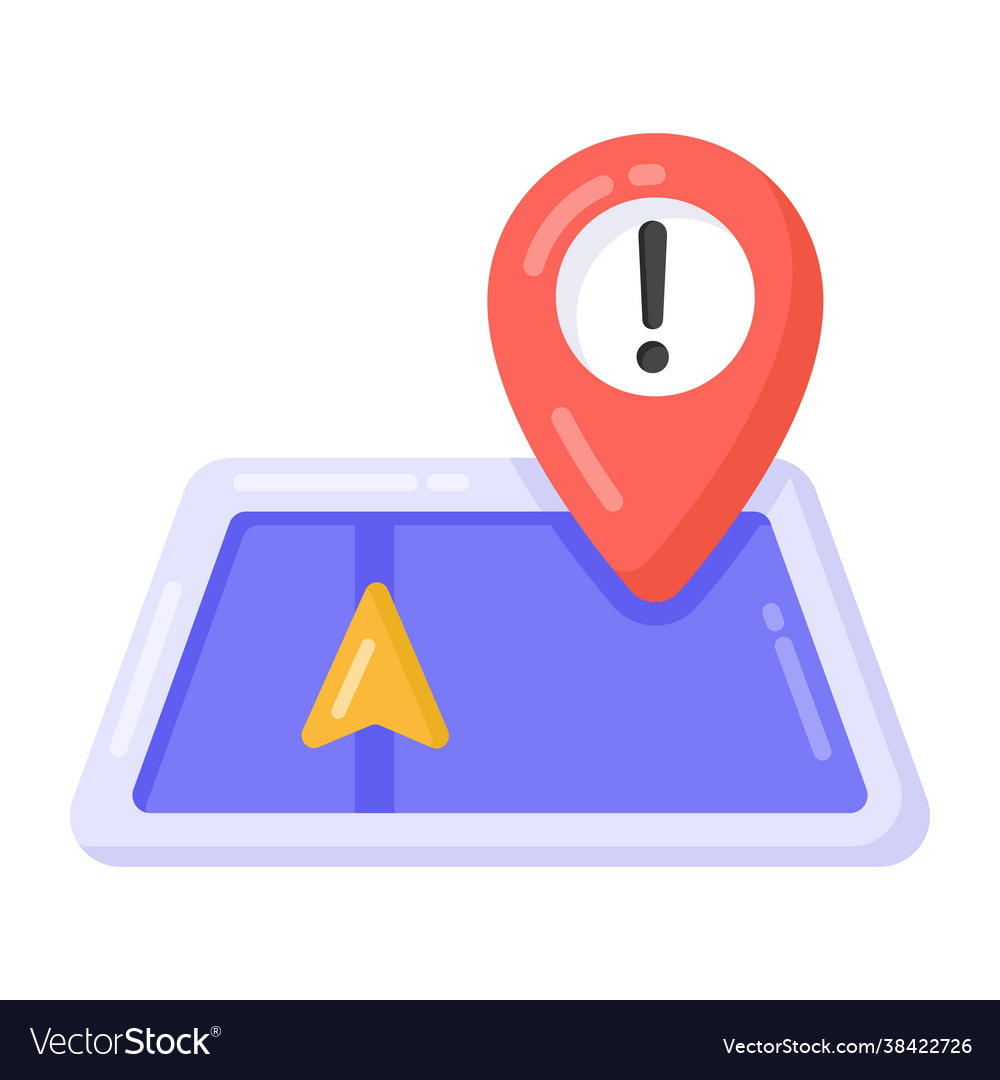 Location error Royalty Free Vector Image - VectorStock