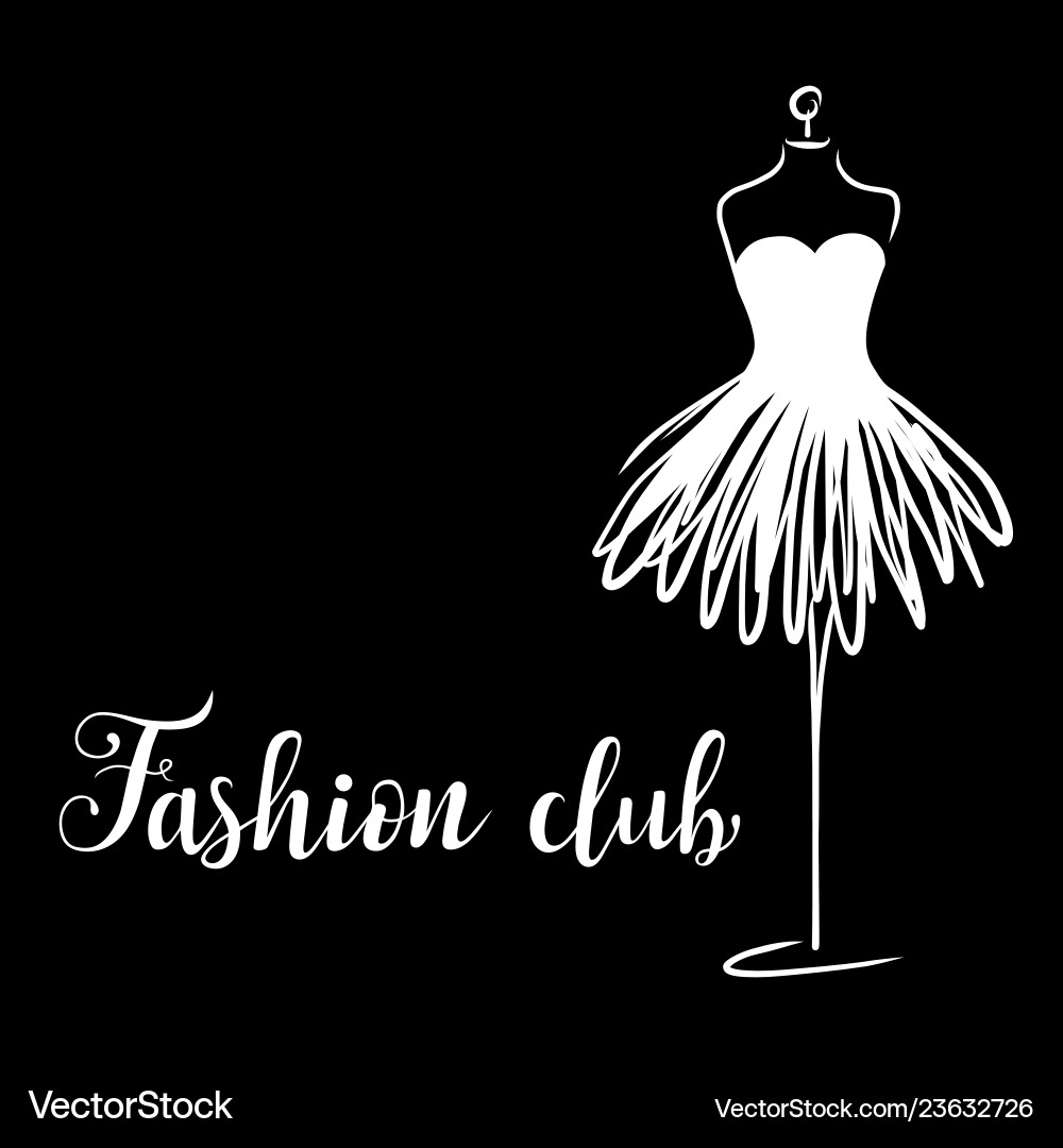 Logo fashion studio custom handmade calligraphy Vector Image