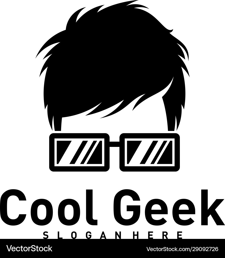 Social geek logo design template icon Royalty Free Vector