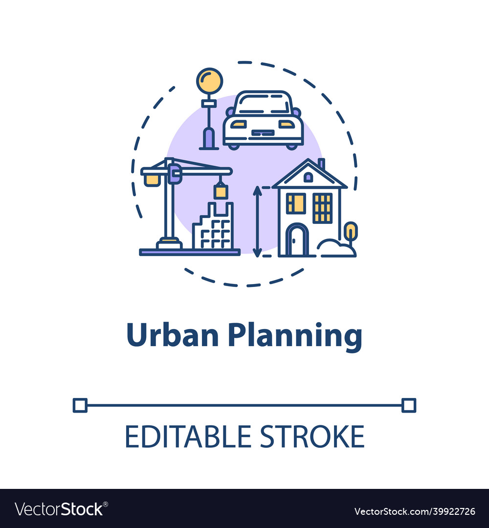 Urban planning concept icon infrastructure Vector Image