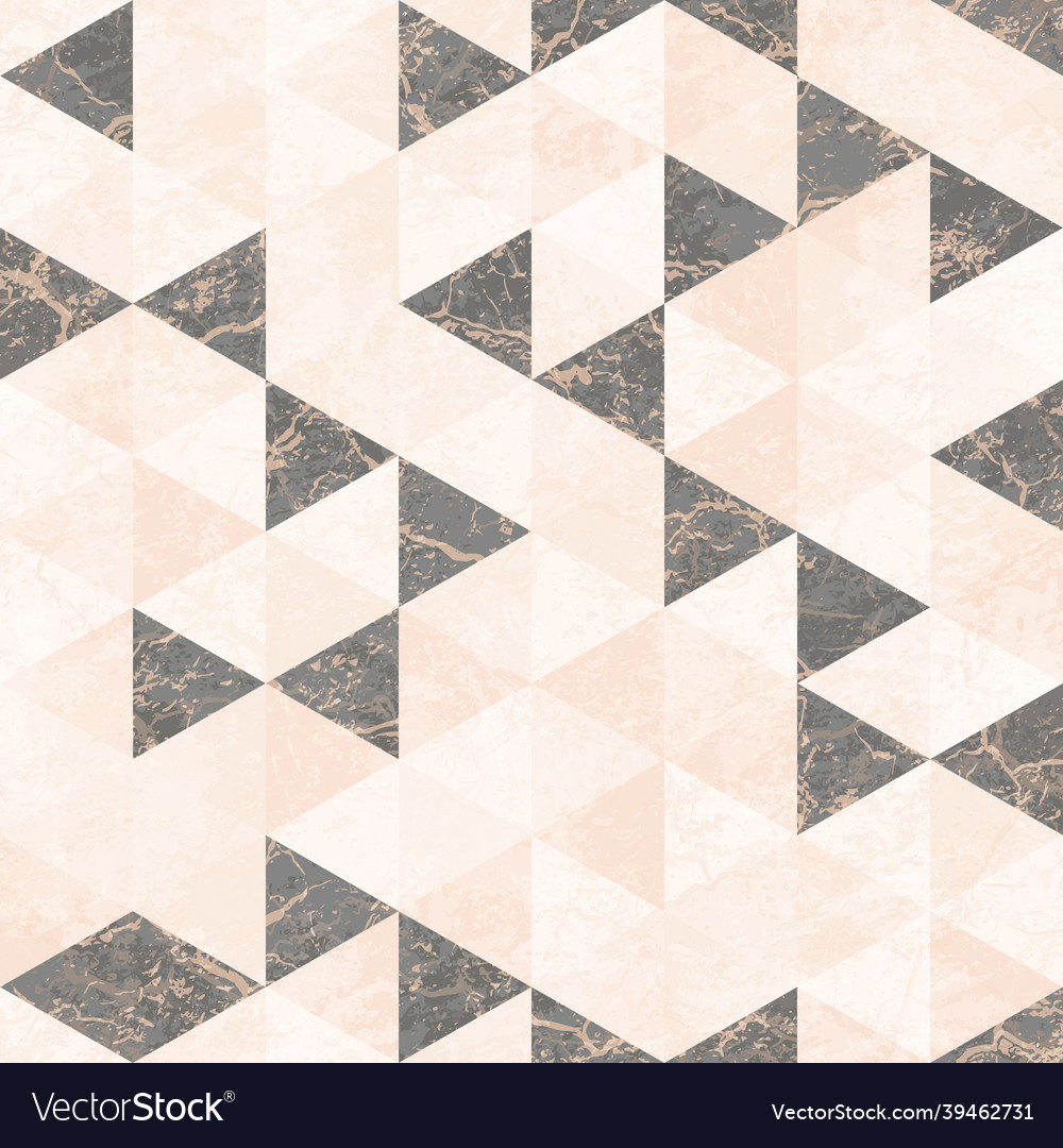 Grunge triangle seamless pattern Royalty Free Vector Image