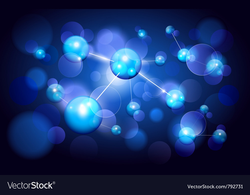 Molecules background Royalty Free Vector Image