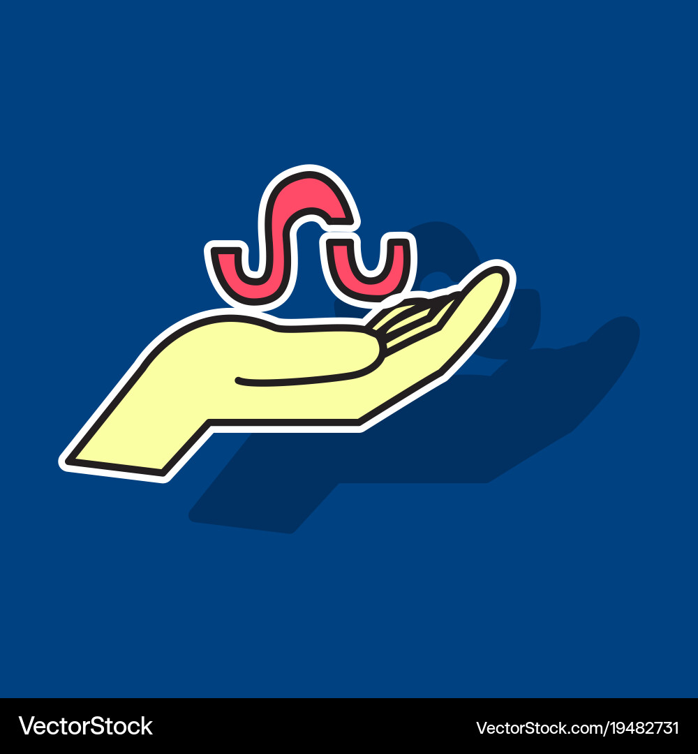 Stumbleupon color glossy icon realistic logo Vector Image