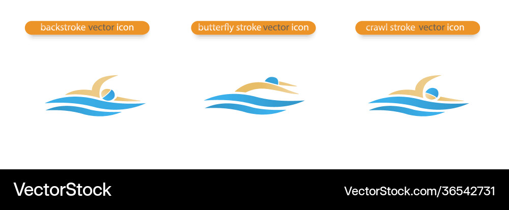Symbol a swimmer swimming pool icon Royalty Free Vector