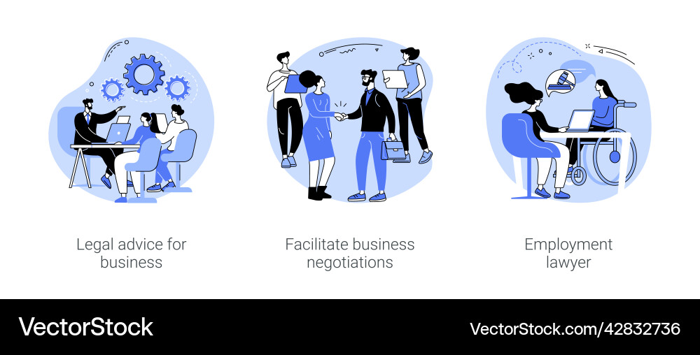 Commercial law isolated cartoon Royalty Free Vector Image