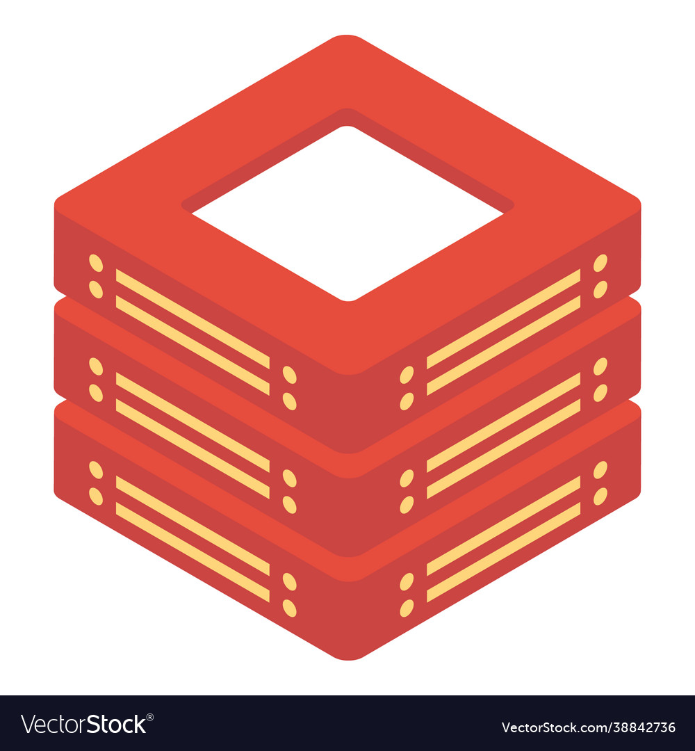 Data server rack Royalty Free Vector Image - VectorStock