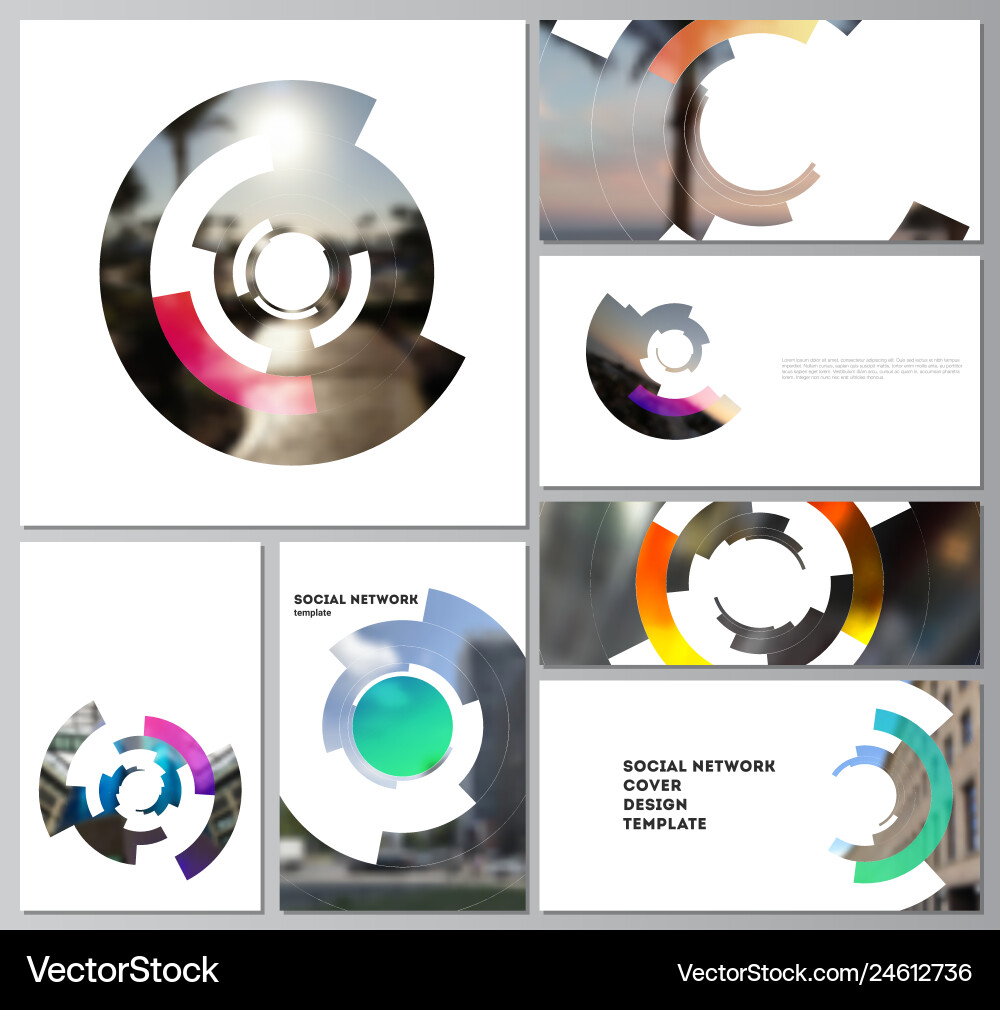 Minimalistic abstract layouts of modern Royalty Free Vector