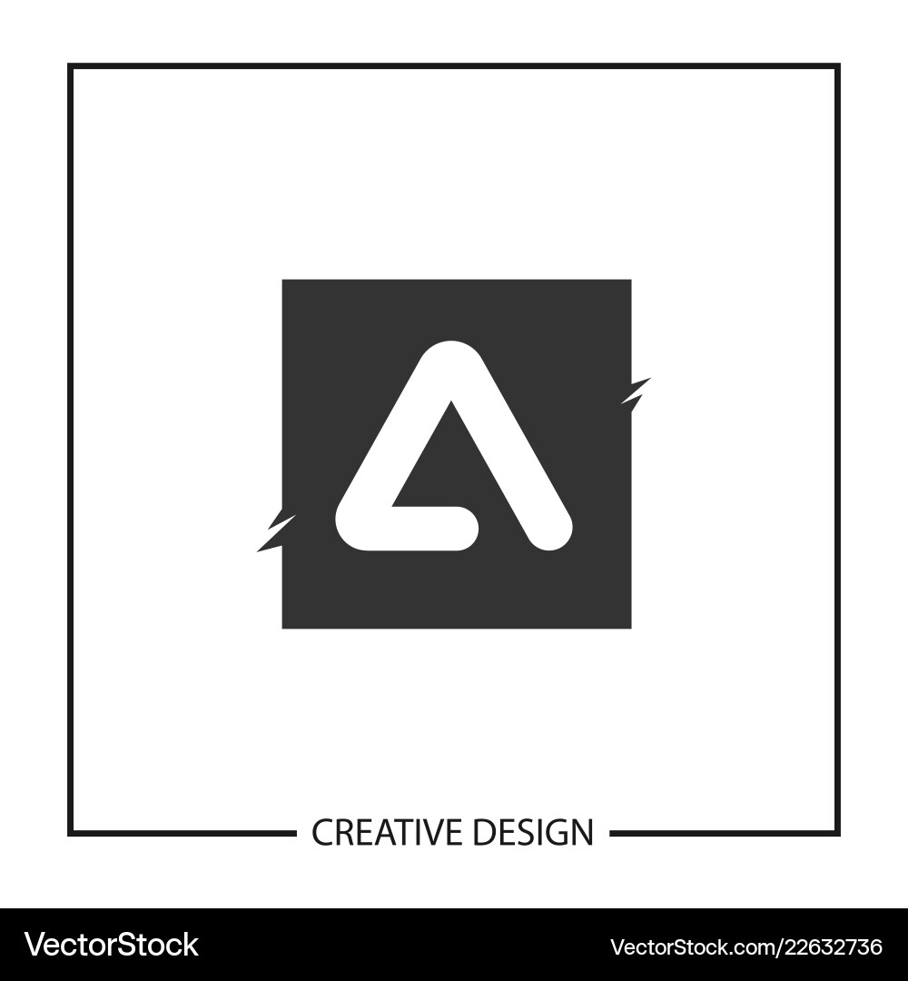 Modern and minimalist letter a logo template Vector Image