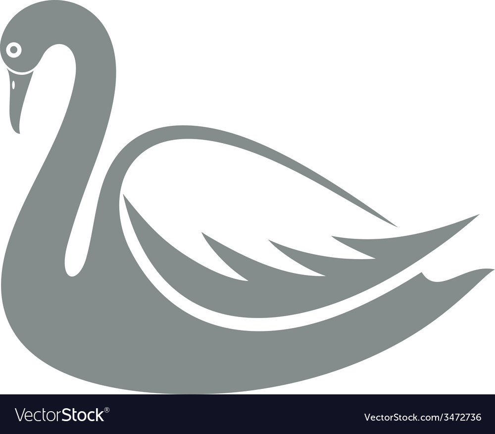 Swan Royalty Free Vector Image - VectorStock