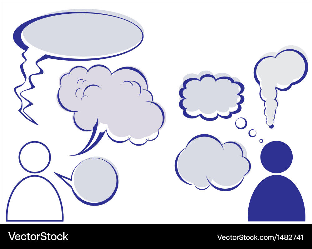 A group of characters is having discussion Vector Image