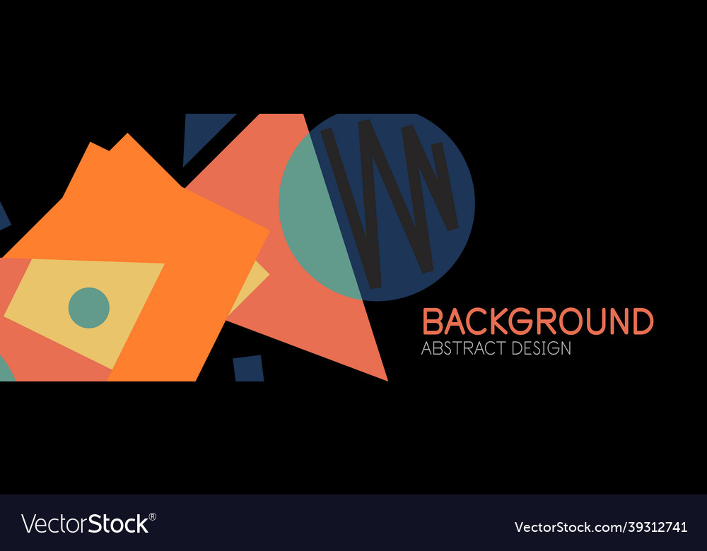 Abstract Background Blocks Lines Triangles Vector Image
