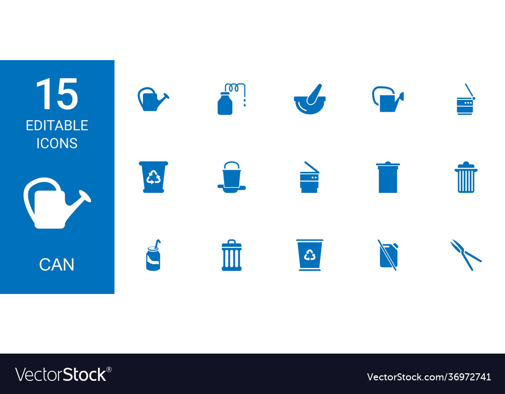 Can icons Royalty Free Vector Image - VectorStock
