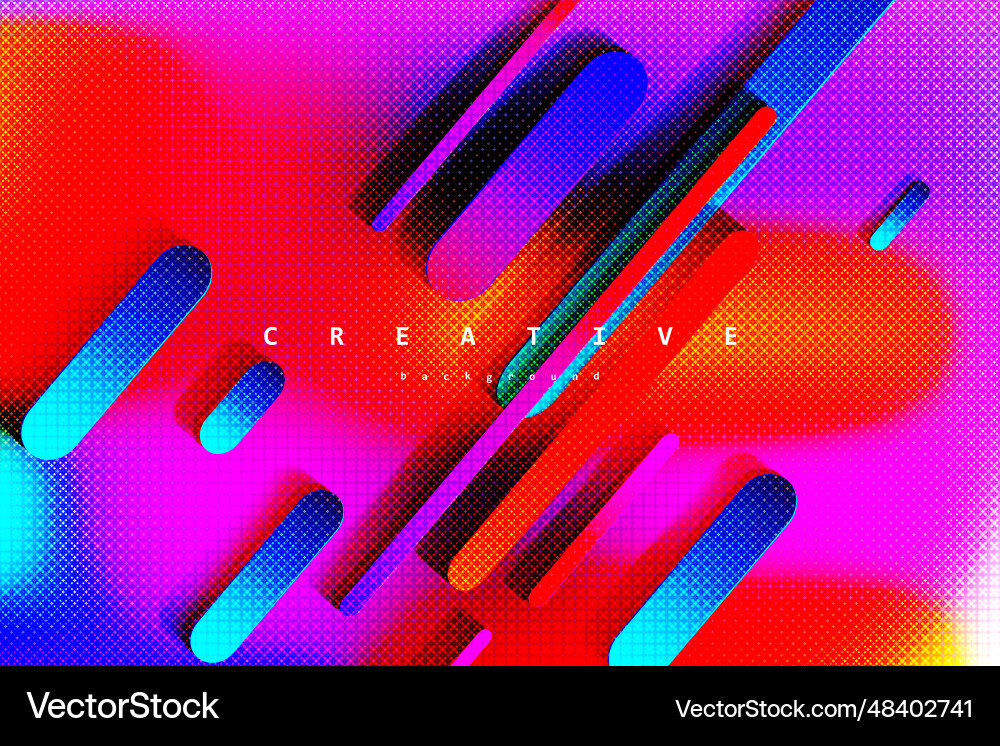 Colorful abstract poster and cover design Vector Image