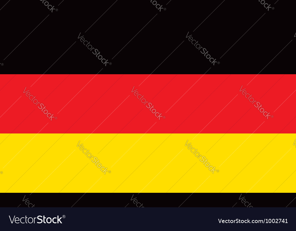 Germany flag Royalty Free Vector Image - VectorStock