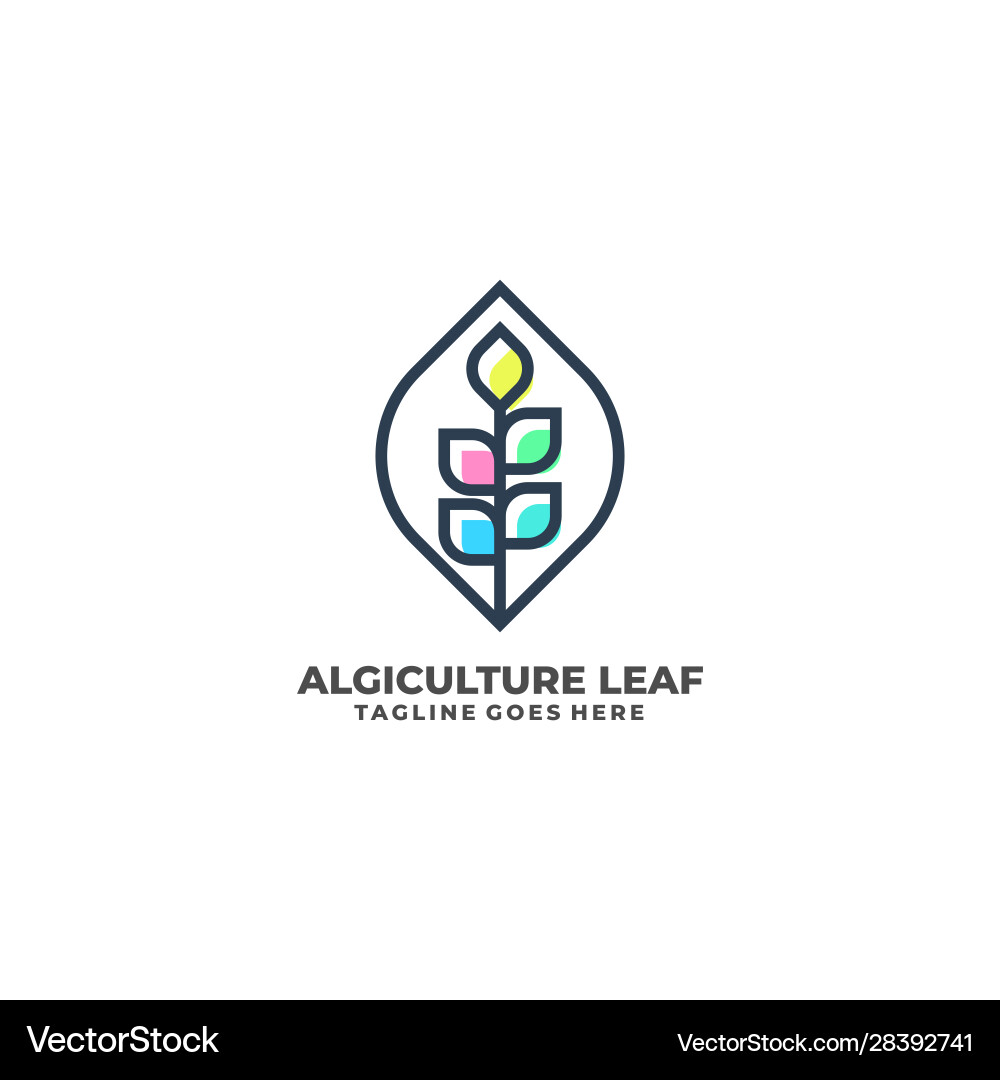 Leaf template Royalty Free Vector Image - VectorStock