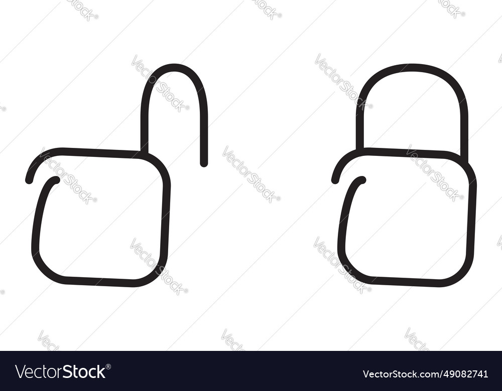 Lock unlock icons Royalty Free Vector Image - VectorStock Lock unlock icons Royalty Free Vector Image - VectorStock