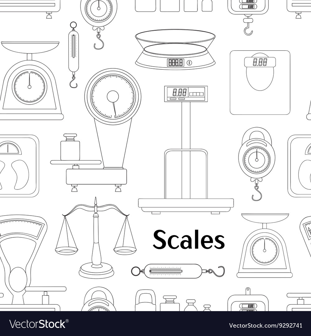Set scales pattern Royalty Free Vector Image - VectorStock
