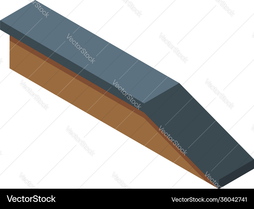 Street ramp icon isometric style Royalty Free Vector Image
