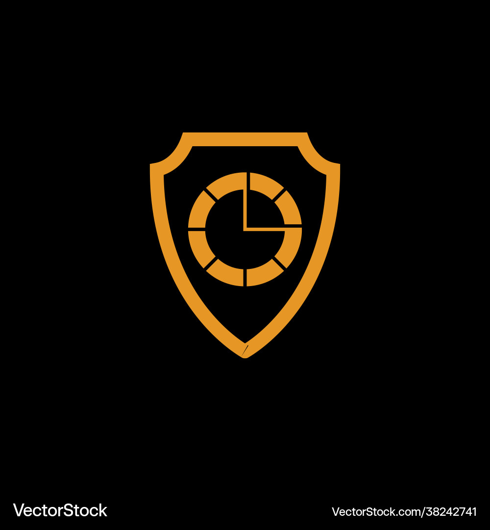 Time protection logo with an attractive and Vector Image