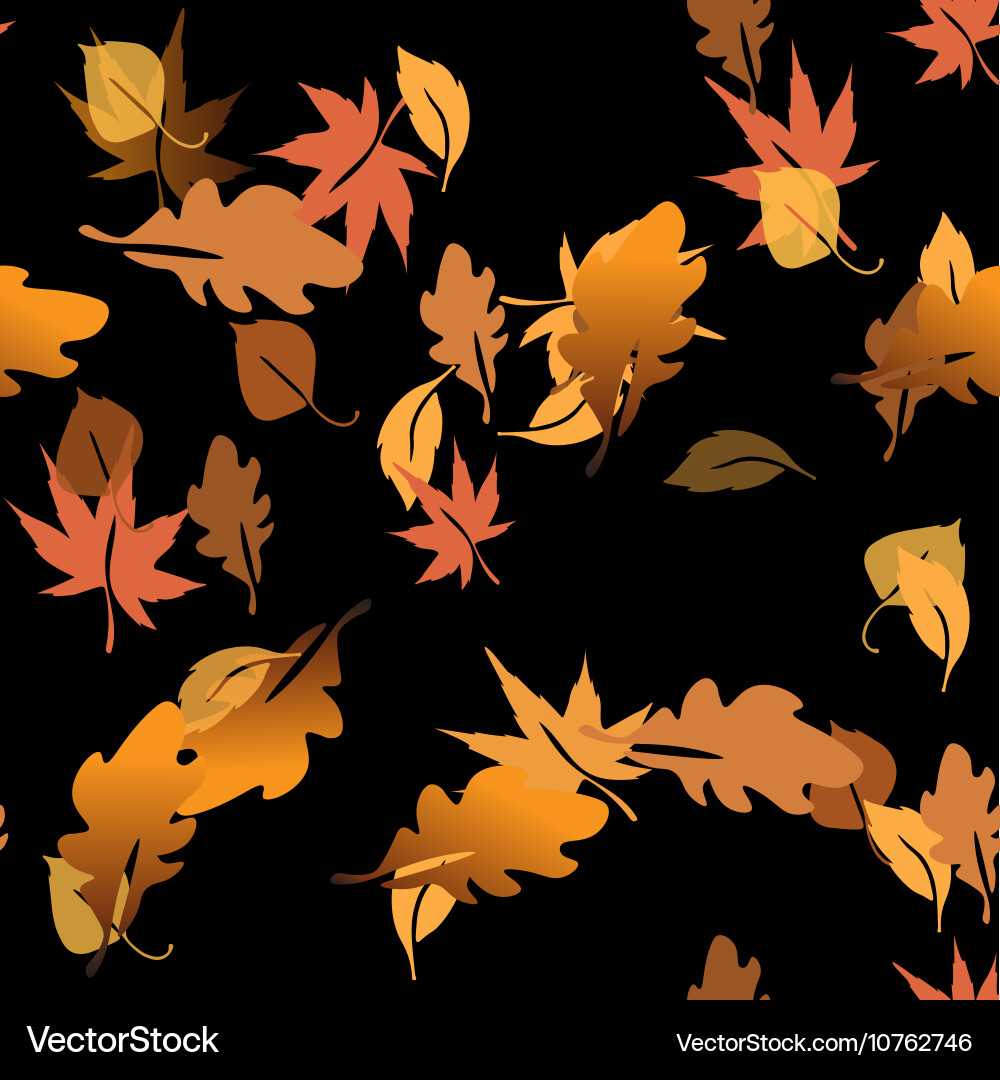 Autumn leaves in a water Royalty Free Vector Image