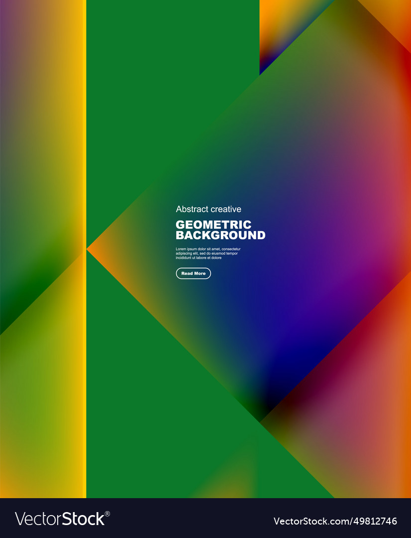 Gradient triangles abstract background Royalty Free Vector