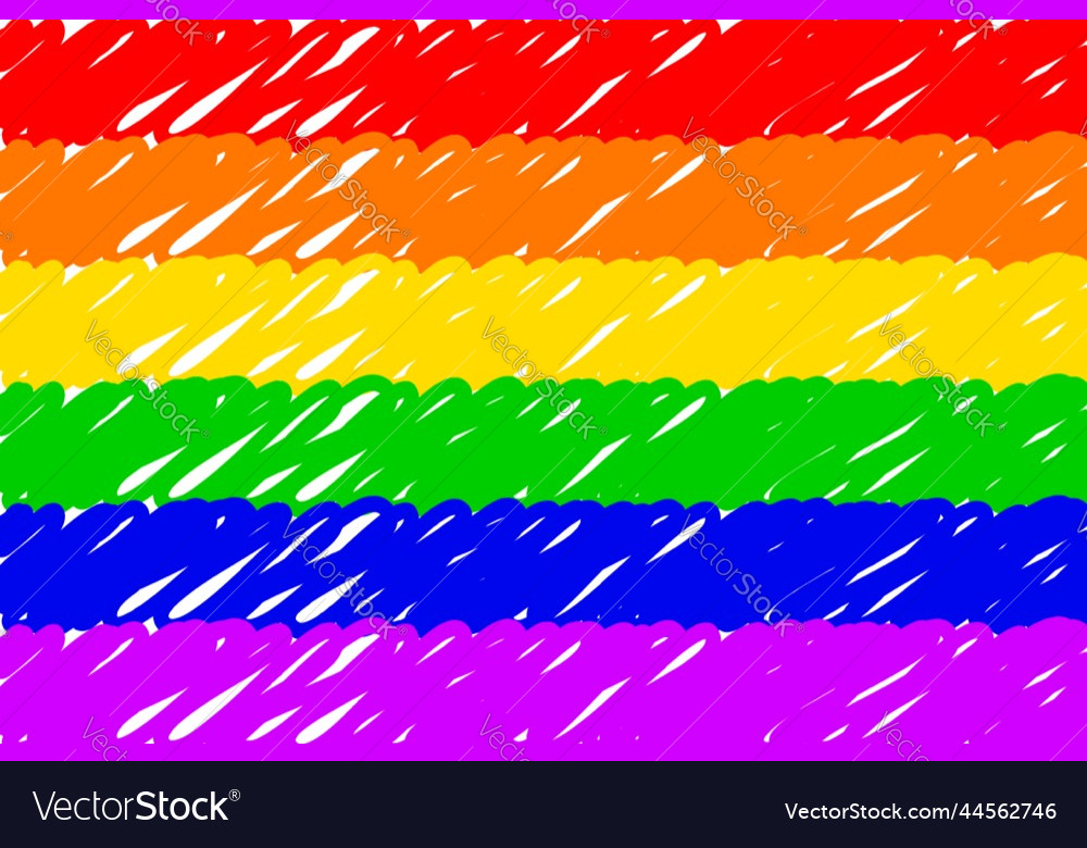 Lgbt rainbow colors in grunge Royalty Free Vector Image