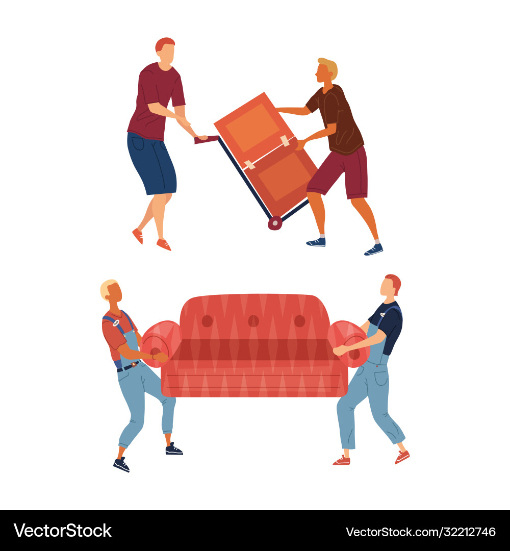 Moving and real estate concept service Royalty Free Vector