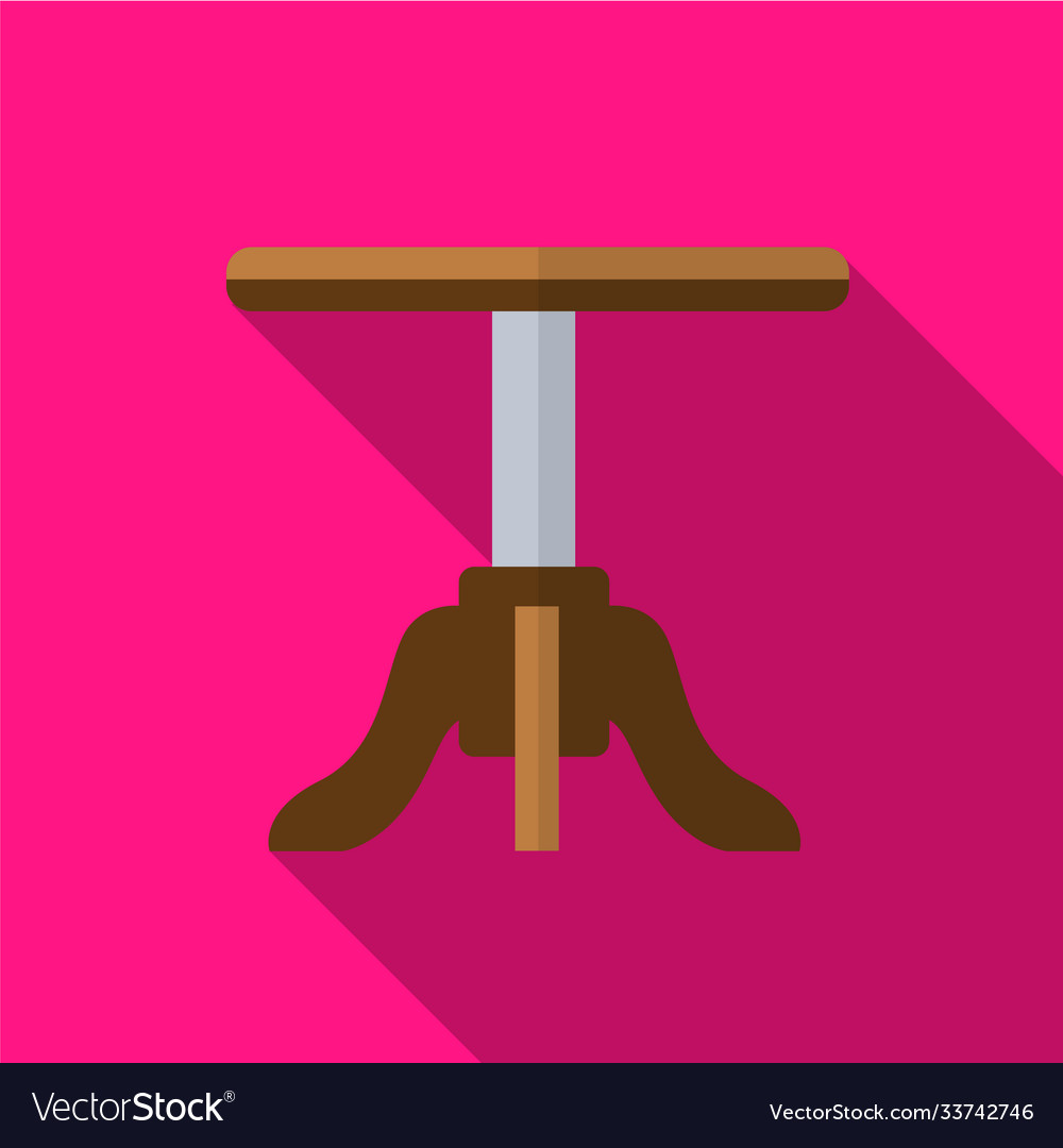 Stool flat icon Royalty Free Vector Image - VectorStock