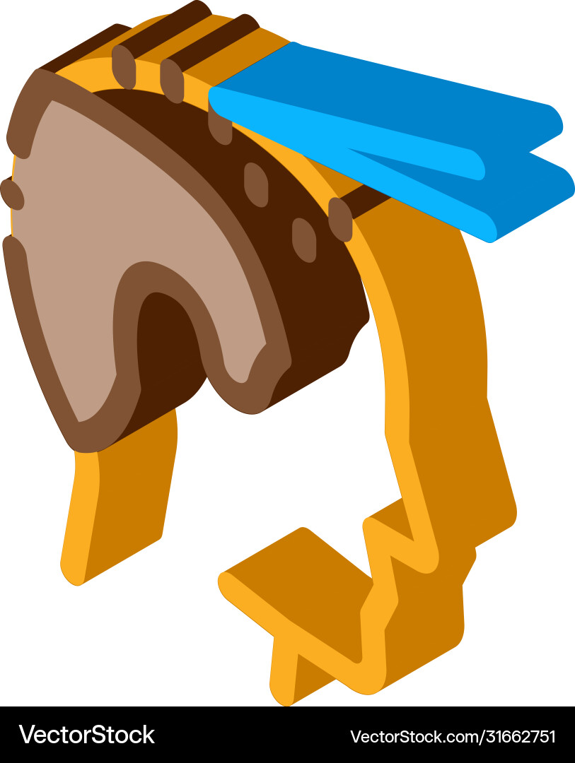 Hair extension isometric icon Royalty Free Vector Image