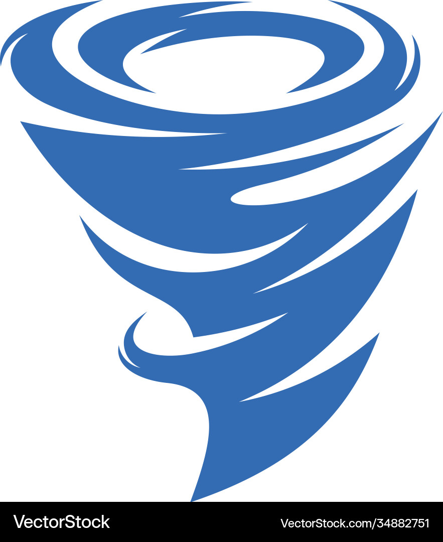 Tornado logo template creative Royalty Free Vector Image