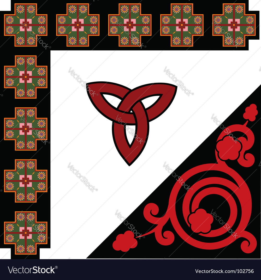 Celtic pattern set Royalty Free Vector Image - VectorStock