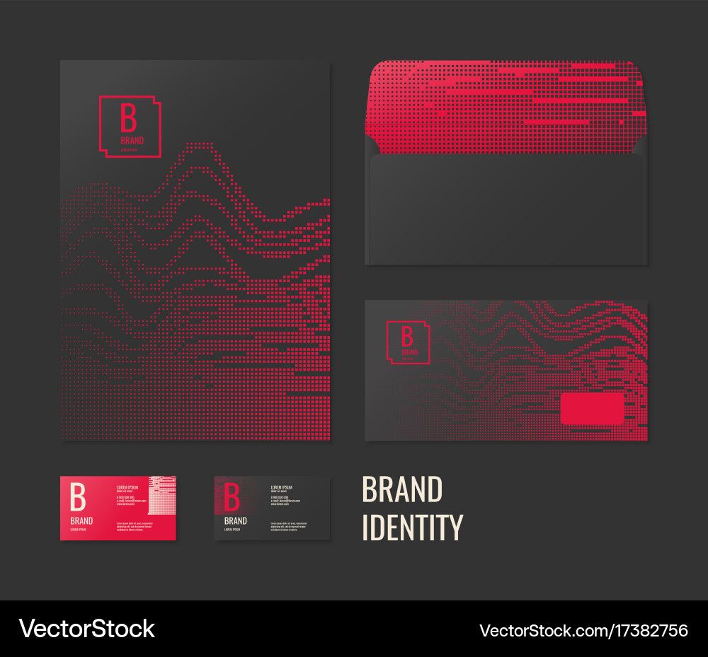 Corporate identity the layout templates for your Vector Image