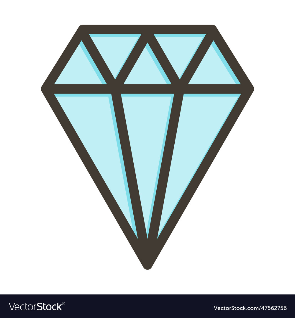 High value thick line filled colors for personal Vector Image