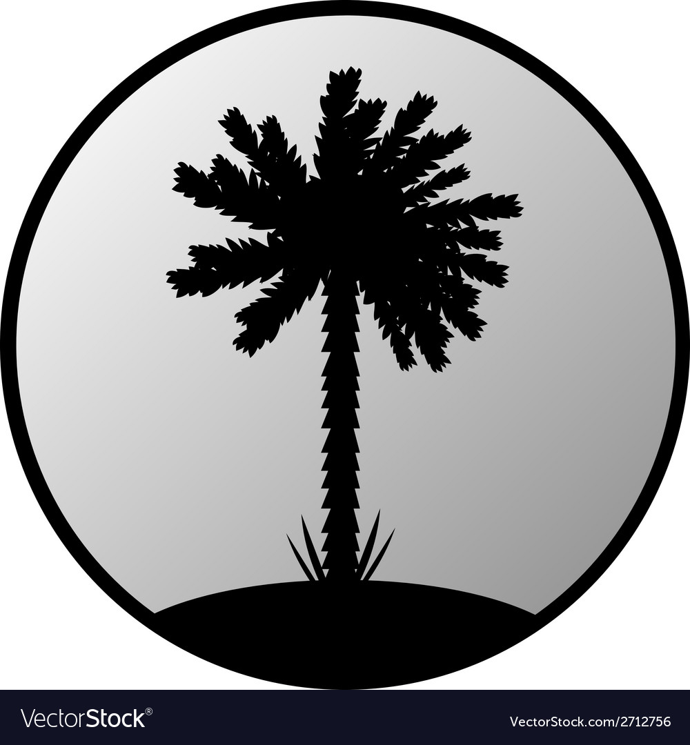 Palm button Royalty Free Vector Image - VectorStock