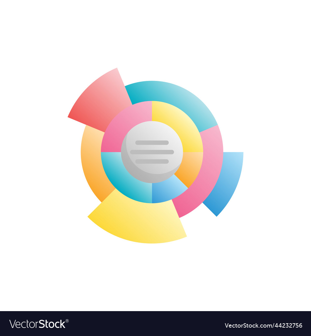 Pie chart icon design template Royalty Free Vector Image Pie chart icon design template Royalty Free Vector Image
