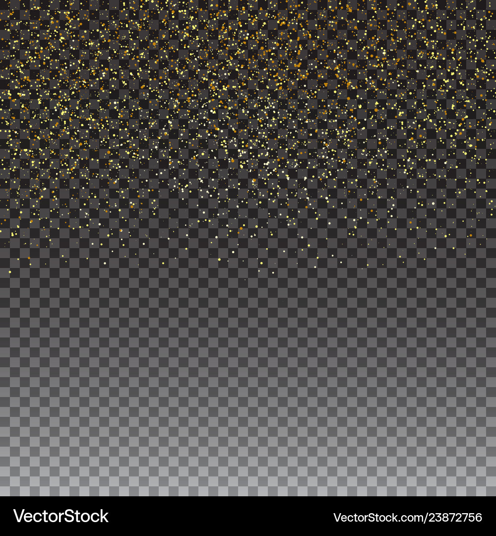 Rain golden glitter Royalty Free Vector Image - VectorStock